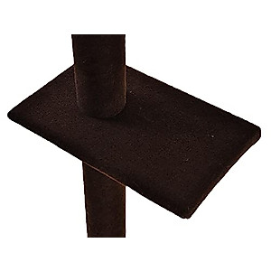 Cat Craft 4-Level Carpeted, Adjustable Floor to Ceiling Climbing & Perch Cat Tree, Extra Large (Fits 7.5-9 Feet Ceiling) Brown