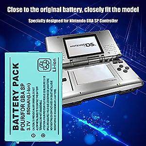 HANTOLK GBA SP 850mAh Rechargeable Lithium-ion Battery with Tool Pack Kit Compatible for Nintendo Gameboy Advance SP Battery