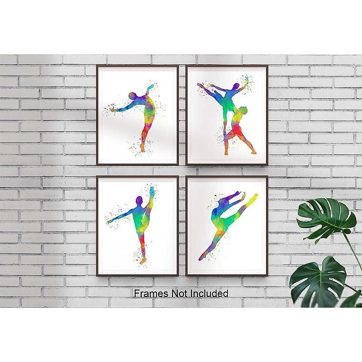Male Ballet Dancer Abstract Wall Art Print 8x10, Set of 4, Perfect for for Ballet Dancer, Teacher and Lover of Ballet, Ideal Bedroom, Dance Studio, Locker Decor