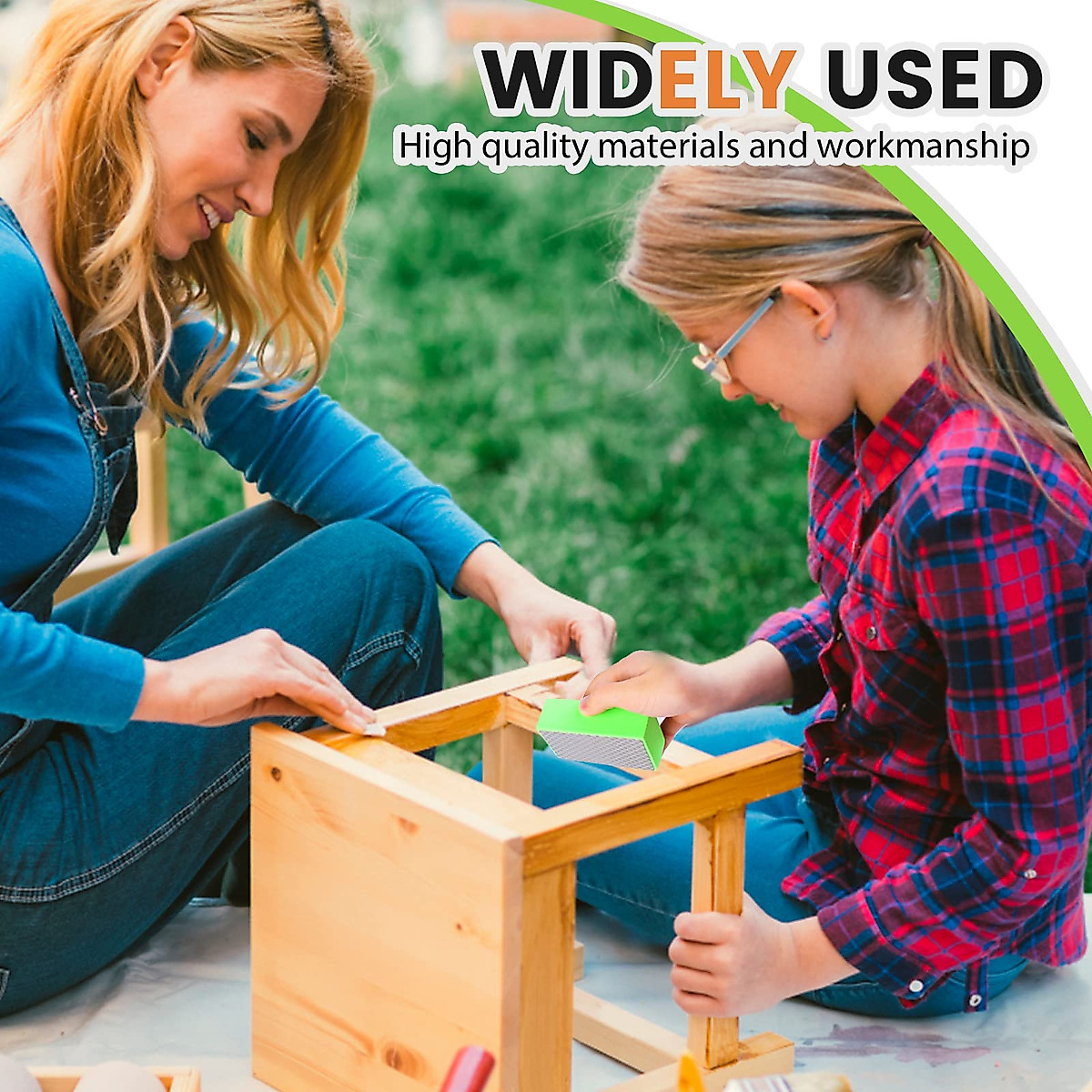 Diamond Hand Polishing Pad Sanding: 4pcs Diamond Sanding Pads, Diamond Polishing Pads Foam Backing, Tile Polishing Pads for Grinder, Sanding Blocks for Ceramic Tile Glass Grinding(Grit 60/100/200/400)