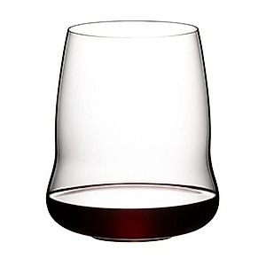 Riedel SL Stemless Wings Cabernet/Sauvignon Wine Glass (4-Pack) and Wine Pourer with Stopper Bundle (3 Items)