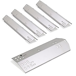 BTCDR Grill Heat Plate Replacement for Dyna-Glo DGH485CRP, Dyna-Glo DGH474CRP Gas Grill, Heat Shield for Dyna-Glo 4 Burner Grill Models, Stainless Steel Heat Tent, 5 Pack