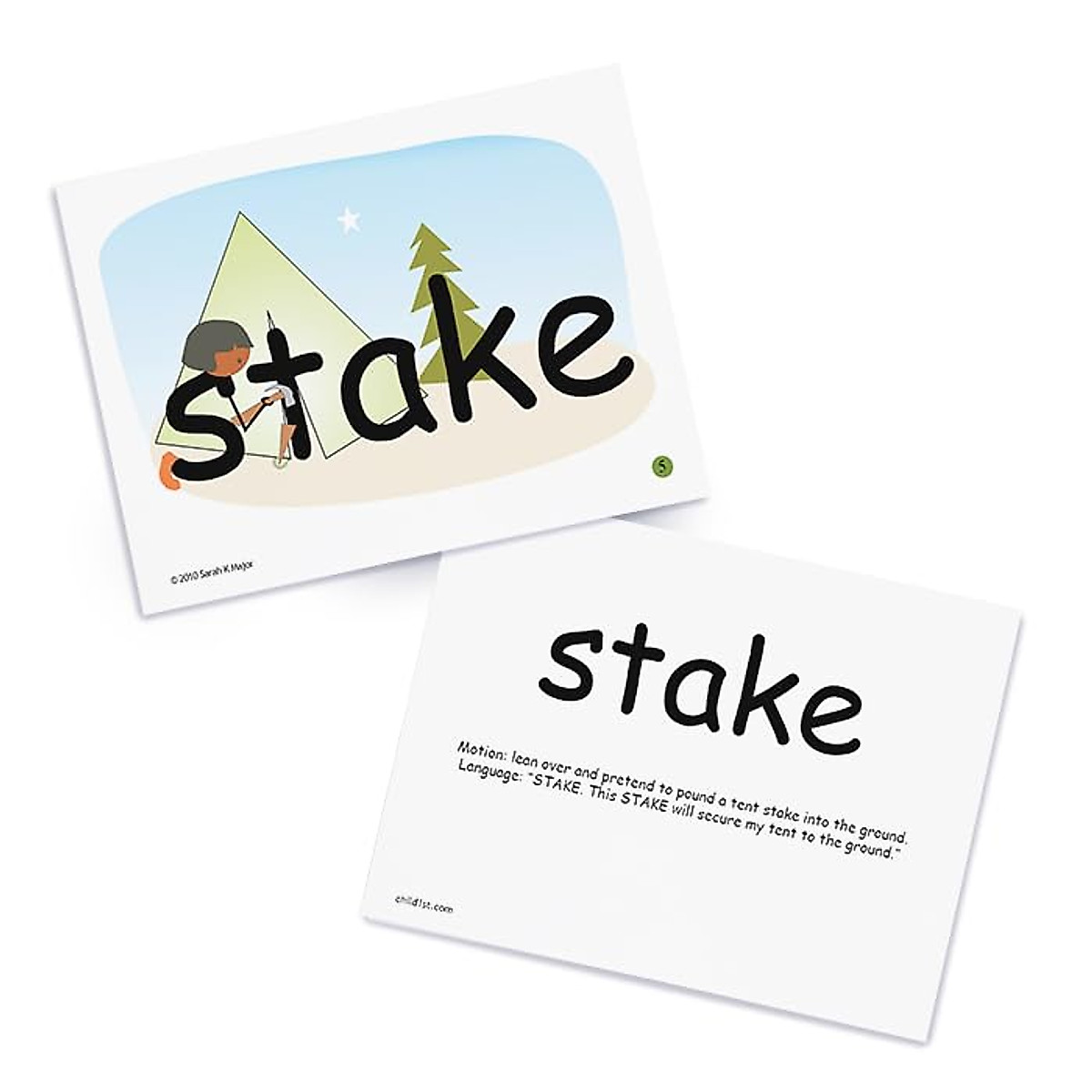 SnapWords® Nouns List 1 Teaching Cards - Sight Words Flash Cards
