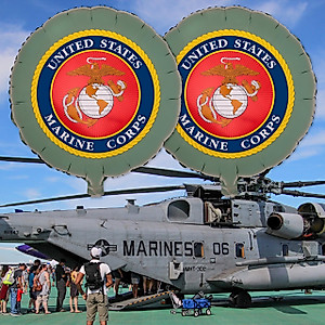 U.S. Marines Official Seal Balloons (3 Pcs.)! 3 Mylar Balloons featuring the Marines Emblem! Great for your Marines’ Birthday, Homecoming, Graduation & More. by Havercamp