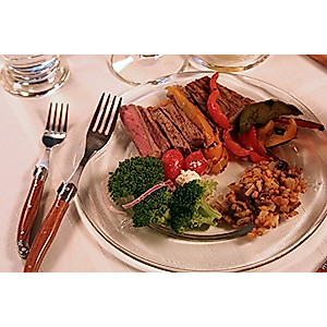 20 Piece Laguiole Flatware Set, Wood Grain