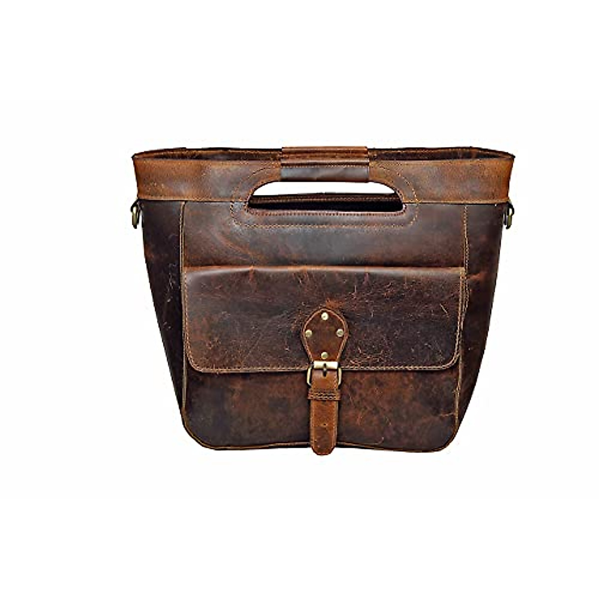 Genuine Leather Shoulder Tote Bag for Women Large Bucket Style Handbag Work Purse Tote Shoulder Bag for Women Satchel Handbag with Top Handles