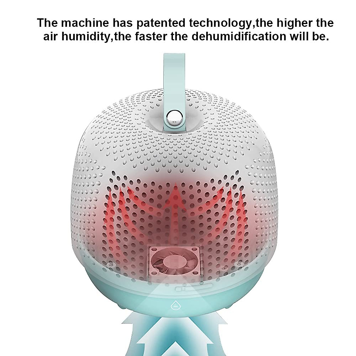 LUOWAN MINI Dehumidifier Portable Small Dehumidifier for Wardrobe,Dressing table,Cloakroom,Shoebox,Car,Bedroom,Bathroom(Blue)