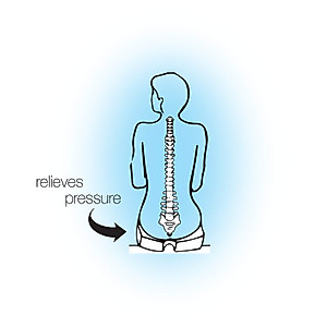 Comfort Finds Coccyx Cushion - Coccyx Seat Cushion for Back Pain Relief, Orthopedic Seat Cushion for Comfort and Tailbone Relief - Posture Wedge Cushion to Reduce Tailbone Pain and Pressure Sores