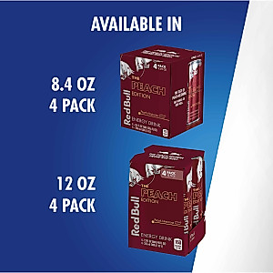 Red Bull Energy Drink, Peach-Nectarine, 12 fl oz, 24 Cans