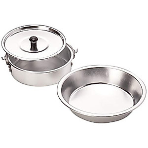 Coleman 5-Piece Outdoor Cooking Set, Includes Frying Pan, Pot with Lid, Plate, & Cup, Outdoor Aluminum Mess Kit for Camping, Tailgating, RVs, & Outdoor Cooking