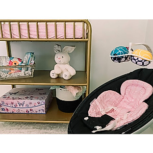 Infant Insert Compatible with 4Moms Mamaroo & Rockaroo – Car Seat Insert 2 Pack – Reversible Infant Car Seat Insert – Soft Plush Minky Car Seat Head Support Insert