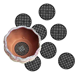 Amatted Bonsai Tool Set, 20 Pcs 4.5cm Round Bonsai Pot Bottom Grid Mat Mesh and 3 Roll Anodized Aluminum Wire Soft DIY Jewelry Crafts Versatile Painted Metal Cord for DIY Jewelry Craft Making