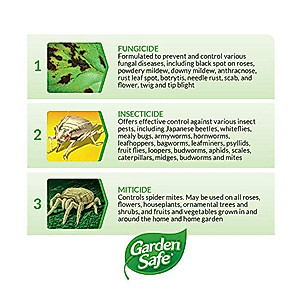 Garden Safe Brand Fungicide3 24 Ounces, 3 Garden Products In 1