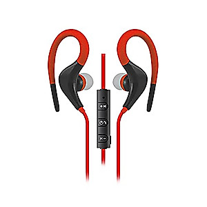 SENTRY BLWBT234 Earbuds Sport Hook Bluetooth RED