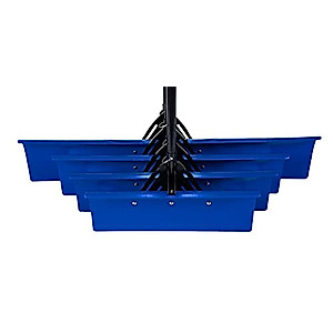 EarthWay Polar Tech 91048 48" Professional Snow Pusher with Fiberglass Shaft, Snow Shovel for driveways, Snow Pusher for Tall People, D-Shaped Handle, and Quick Assembly