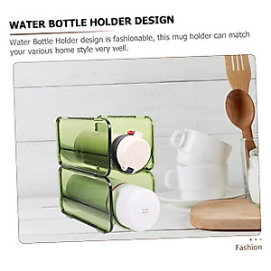 LIGHTAOTAO Plastic Cup Holder superimposed Drink Bottle Rack Household Insulation - Bottle Storage Stand Desktop Cup Stackable Bottle Holders Shelf Drink Bottle Organizer