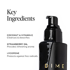 DIME Beauty Gentle Jelly Cleanser, Hydrating Facial Cleanser and Makeup Remover with Vitamin E, Sensitive Skin Face Wash, 4 oz / 120 ml