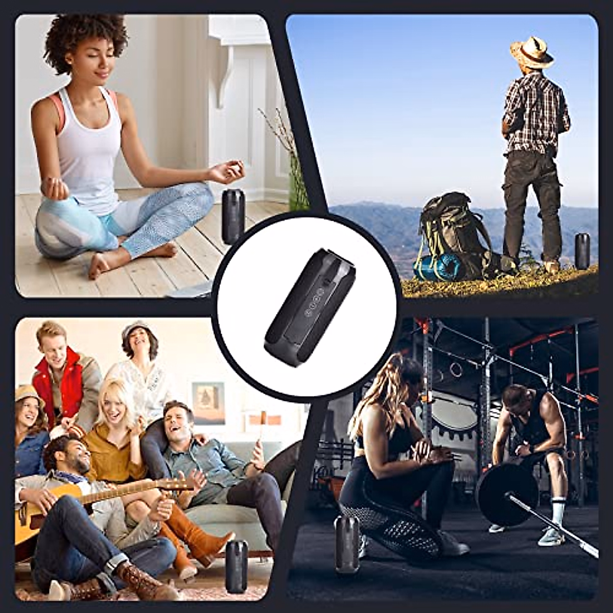 CZRXLLGD Portable Wireless Bluetooth Speakers,Outdoor Sports Speakers with Bluetooth 5.0,IPX5 Waterproof,3D Stereo,8 Hours Playback time,with HD Sound for Pool, Beach, Bike, Travel