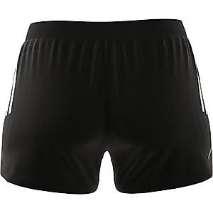 adidas Women's Knit 3-Stripes Sport Shorts, Black/White, X-Large