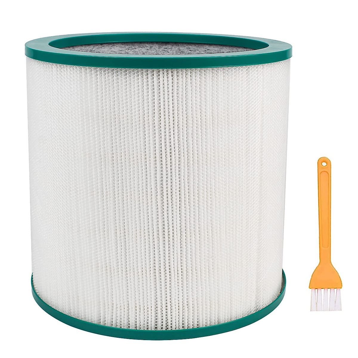 KTSIM HEPA Replacement Air Purifier Filter Compatible with Dyson Tower Purifier Pure Cool Link TP01, TP02, BP01, Replace Part No. 968126-03 (With Brush）