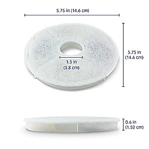 Filters for Catit Design Senses Fountains and Catit Flower Fountains, Pack of 6