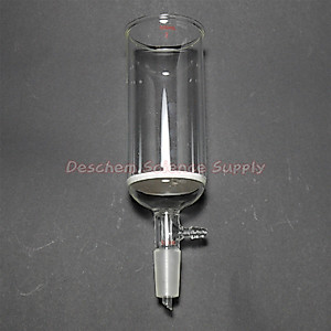 Deschem 500ml,24/40,Glass Buchner Funnel,3# Coarse Filter
