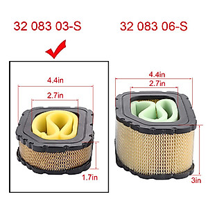 Savior 32 083 03-S KH-32-083-03-S Air Filter for Kohler SV710 SV715 SV720 SV730 SV735 SV740 Engine Mower Replace 3288303