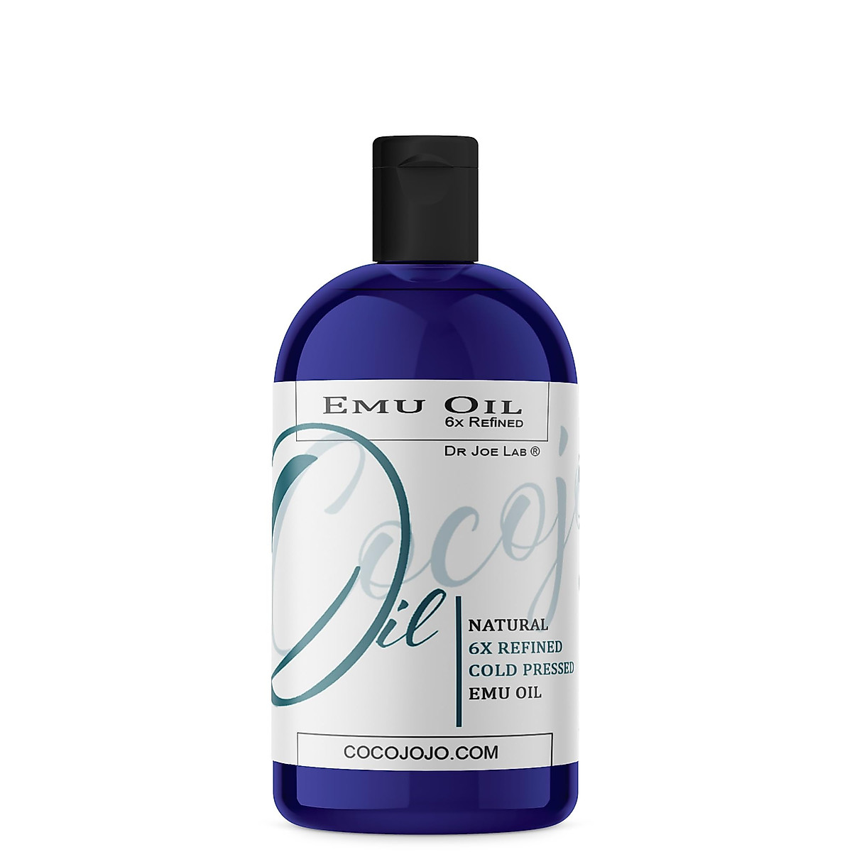 cocojojo Emu Oil - Pure Australian Rendered Natural Deodorized Unscented Bulk Creamy Carrier Oil - 16 oz 1 LB - Hair Face Body Skin Hair Nails Cuticles 6 Times Refined - Packaging May Vary
