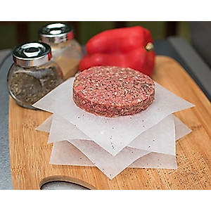 Hamburger Patty Paper Sheets, Wax Paper Squares 250 pcs 6" x 6" Non-Stick