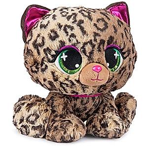GUND P.Lushes Designer Fashion Pets Sadie Spotson Leopard Cat Plush, Premium Stuffed Animal, Black and Pink, 9”