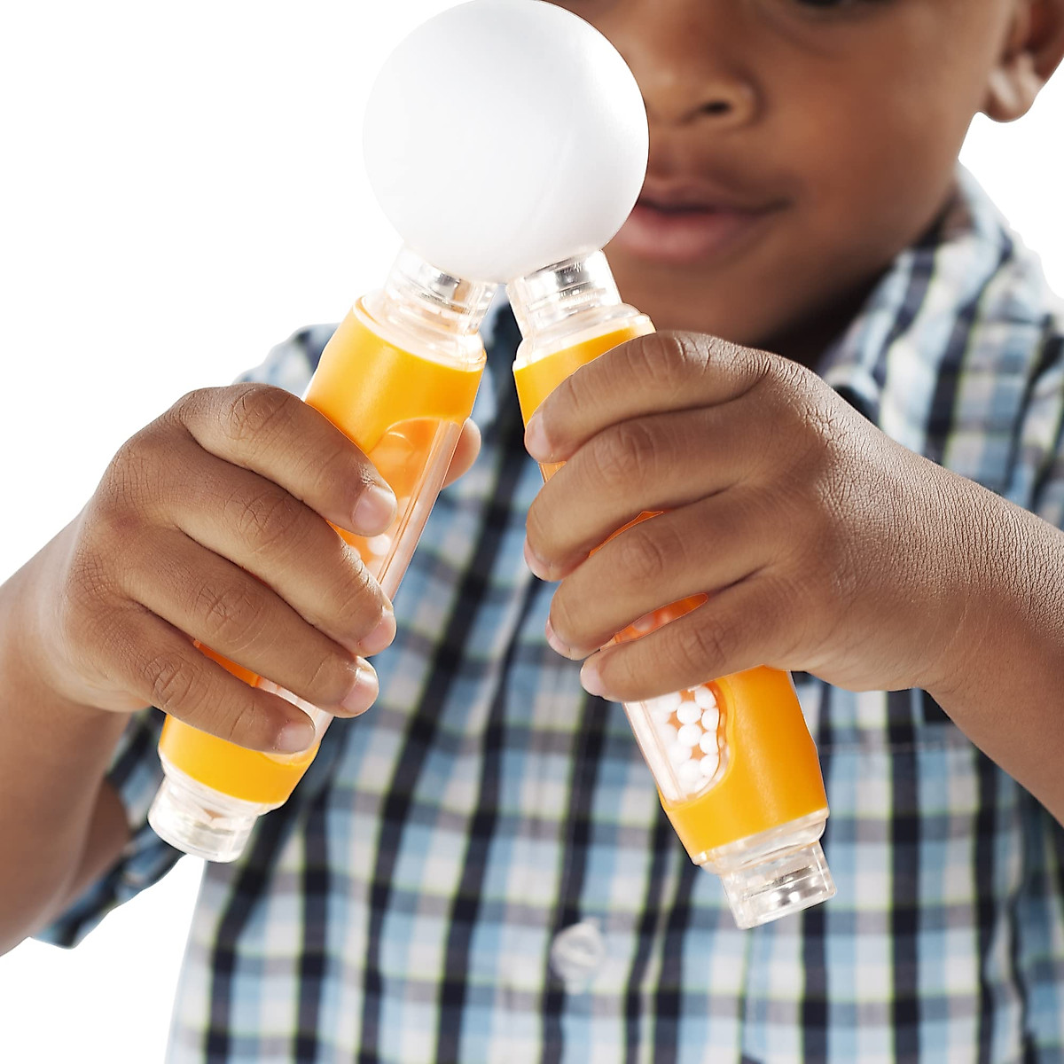 Guidecraft Grippies Shakers - 30 Piece Magnetic Building Set, Sensory Exploration STEM Learning & Educational Toys for Toddlers