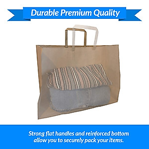 Reli. Paper Shopping Bags | 60 Pcs | Large 16"x6"x12" | Brown Paper Bags with Handles | Heavy Duty, 68 lbs Basis | Kraft Bags With Wide Base | Take Out/To Go, Retail, Shopping, Restaurant