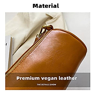 DIVCIDLC Women Cylindrical Bag, Wide shoulder strap Crossbody Shoulder Bag Purse with 2 Straps, Small Satchel Pouch Round Bag, Black