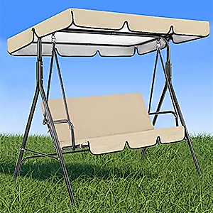 GLUTINOUS Rain Cover Garden Rain-Proof Cover Outdoor Patio Swing Chair Dust Covers Waterproof Swing Seat Top Cover Hammock Awning (Size : 195 * 125 * 15cm)