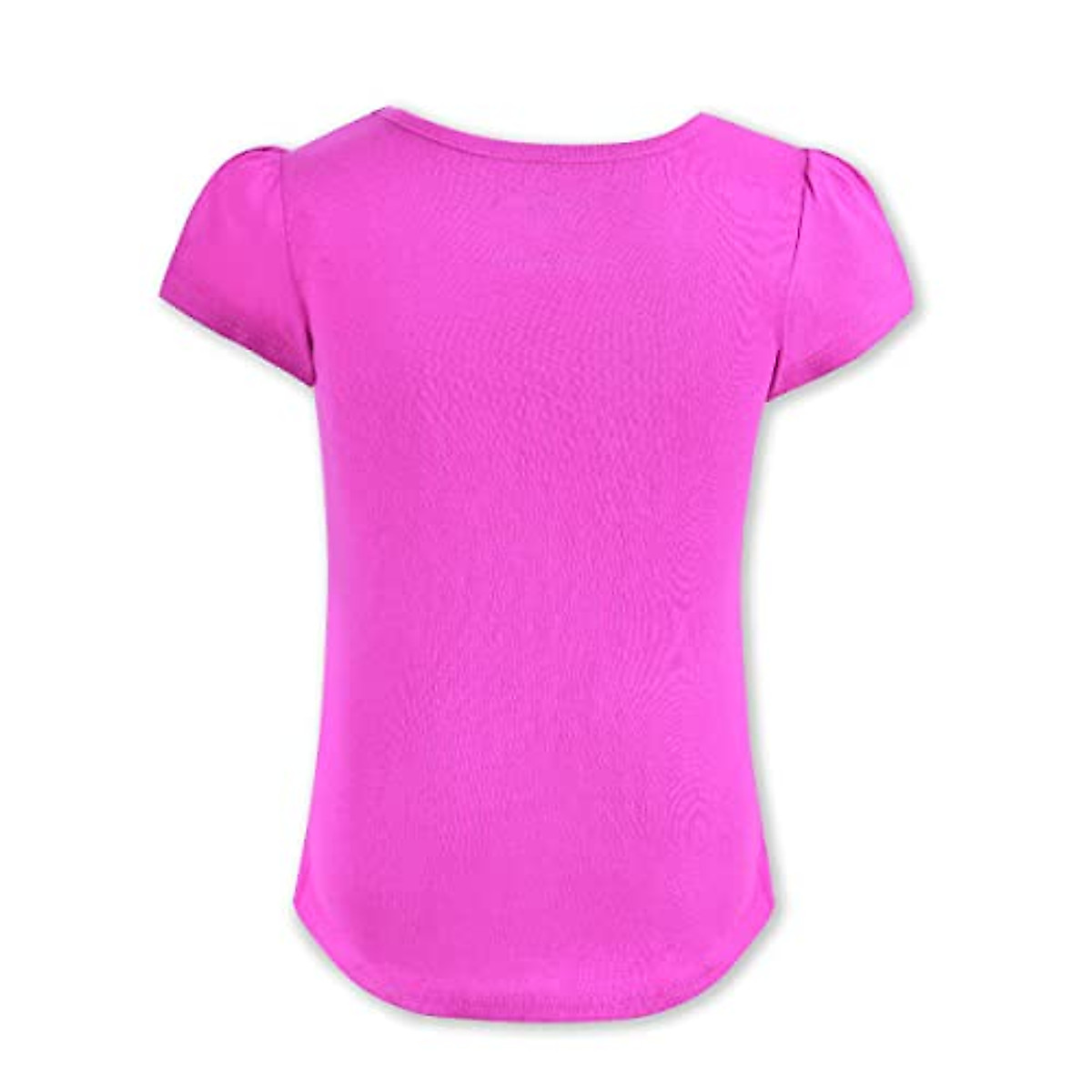 L.O.L. Surprise! Dolls Girls’ Short Sleeve Shirt 4 Pack for Little and Big Kids – Grey/Pink/Red/Blue