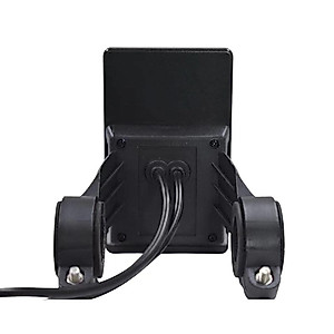 VQP EBike Display, Electric Scooter Bike LCD Display, Waterproof EBike Control Panel, 24V 36V 48V 52V 60V M5 5-Pin EBike Controller Meter LCD Monitor, 31.8mm 22.2mm Handlebar