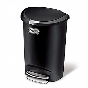 Recycle and Trash Logo Symbol - Elegant Golden Look for Trash Cans, Containers, and Walls - Laminated Vinyl Decal (XSmall, Silver - Elegant 2)