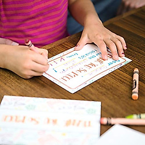 Drake Mason Kids Thank You Cards, 25 Fill in The Blank Thank You Cards for Kids, Children, Toddlers, Boys & Girls - Thank You Notes with Envelopes