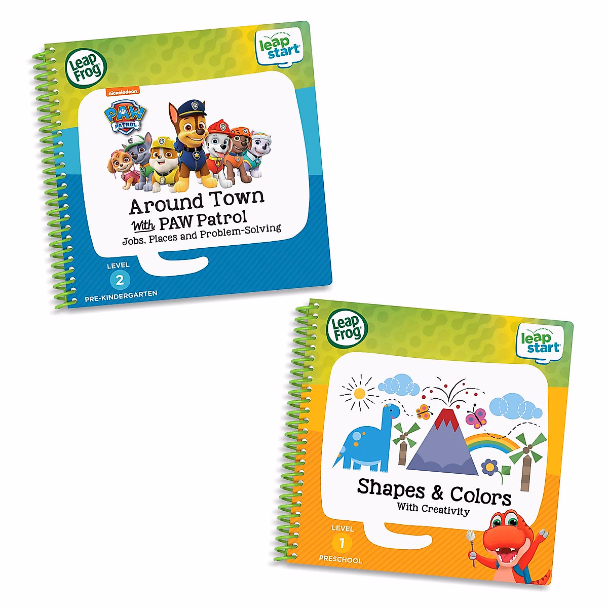 LeapFrog LeapStart 2 Book Combo Pack: Shapes & Colors & Around Town with PAW Patrol,Multicolor, 80-469500