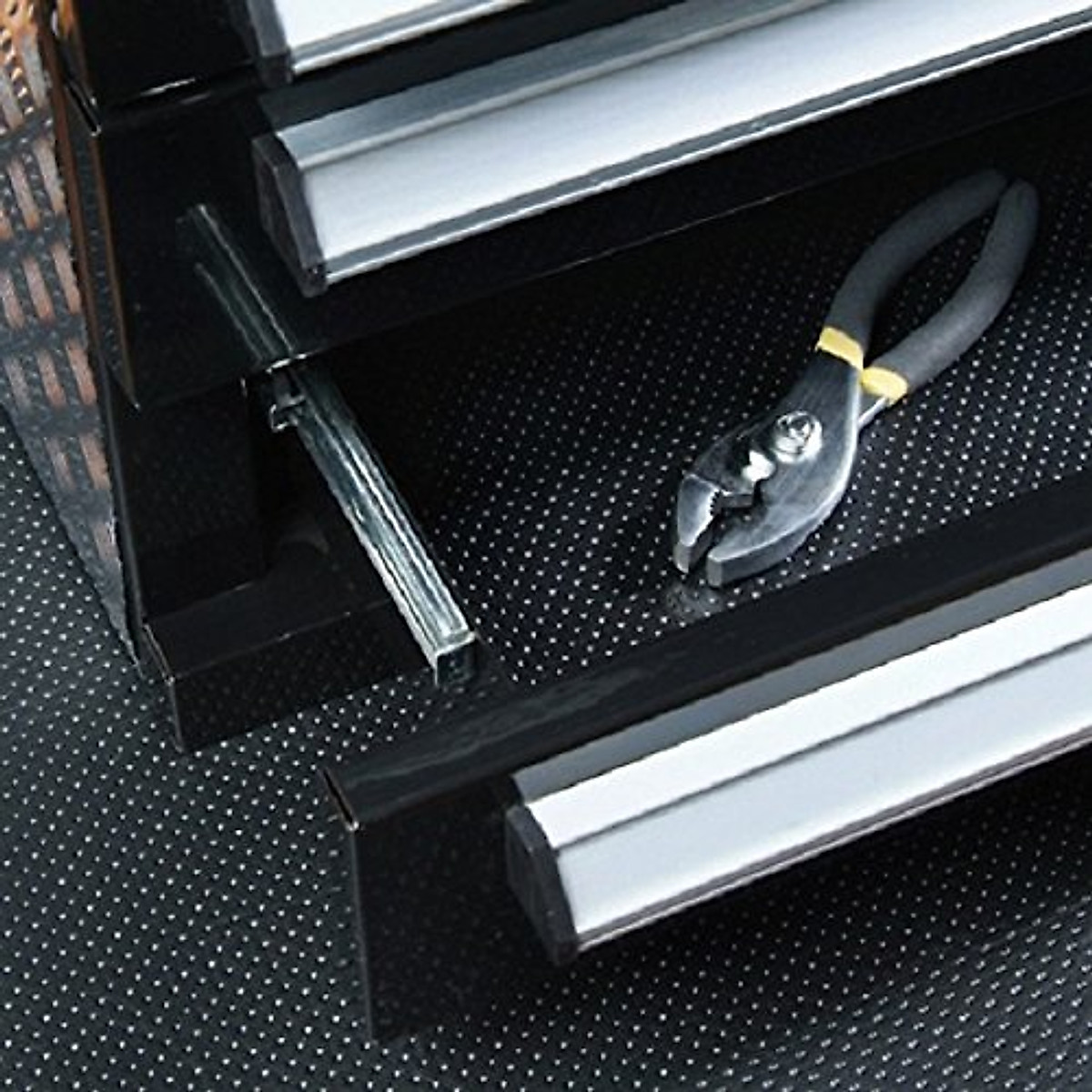 Con-Tact Brand Premium Plus Heavy Duty Non-Adhesive Shelf and Drawer Liner, 18'' x 6', Nova Smoke (Pack of 2)