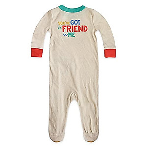 Disney Pixar Woody and Buzz Lightyear Stretchie Sleeper for Baby Boy – Toy Story, Size 0-3 Months