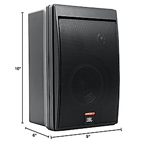 JBL Professional Control 5 Compact Monitor Loudspeaker System, Sold as Pair, Black, 6.5-Inch