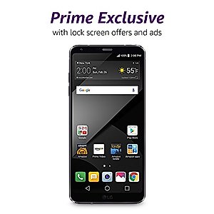 LG G6+ - 128 GB - Unlocked (AT&T/T-Mobile/Verizon) - Black - Prime Exclusive - with Lockscreen Offers & Ads