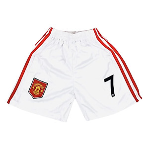 Manchester Ronaldo Red Home Soccer Kids Set (Jersey + Shorts + Socks) Kit Size Medium (8-9 Years Old) for Youth