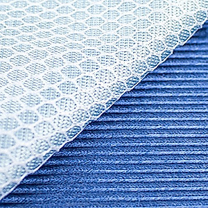 Zwipes Microfiber Glass Mirror and Window Cleaning and Polishing Cloth | Dual-Sided | 2 Pack, Blue