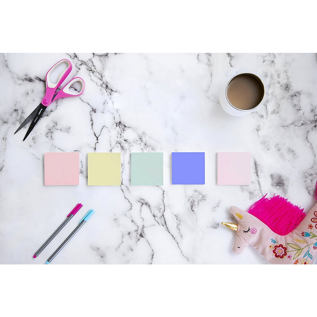 3M 654RPA Post-It Greener Notes, 3 x 3, 100 Shts/Pad, Helsinki Colors, 12/Pack