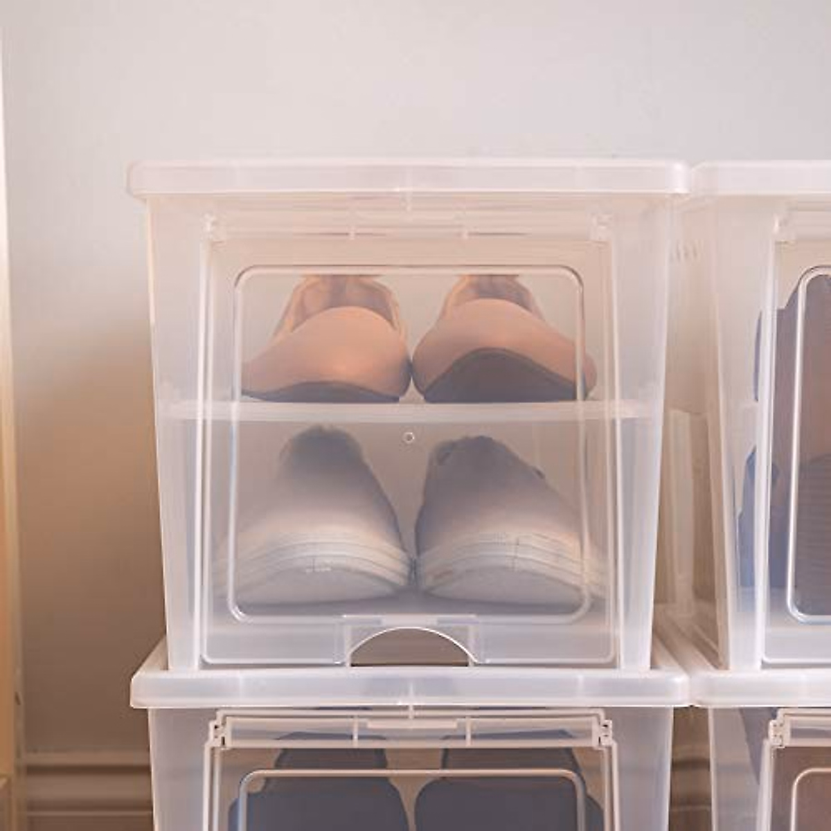 IRIS USA EA-HB IRIS Easy Access Heel Bootie, Tall, Clear