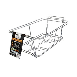 Mm’S Buffet Chafer, Food Warmer Rack, Chrome Wire Rack, Chafing Rack. Full Size Set of 4