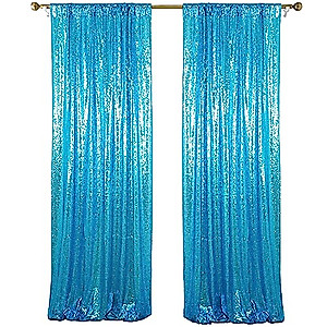 Wedding Backdrop Curtains 4x10ft Turquoise Sequin Backdrop Sequin Curtains Party Backdrop Photography Backdrop Christmas Backdrop Curtains Birthday Background