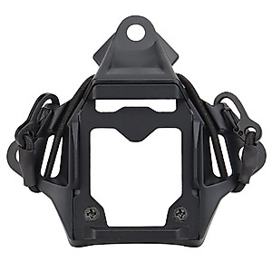 Tactical Universal NVG Mount Shroud Compatible with 3-Hole Elastic String for ACH/MICH/OPS-Core Fast/Helmet (Black)